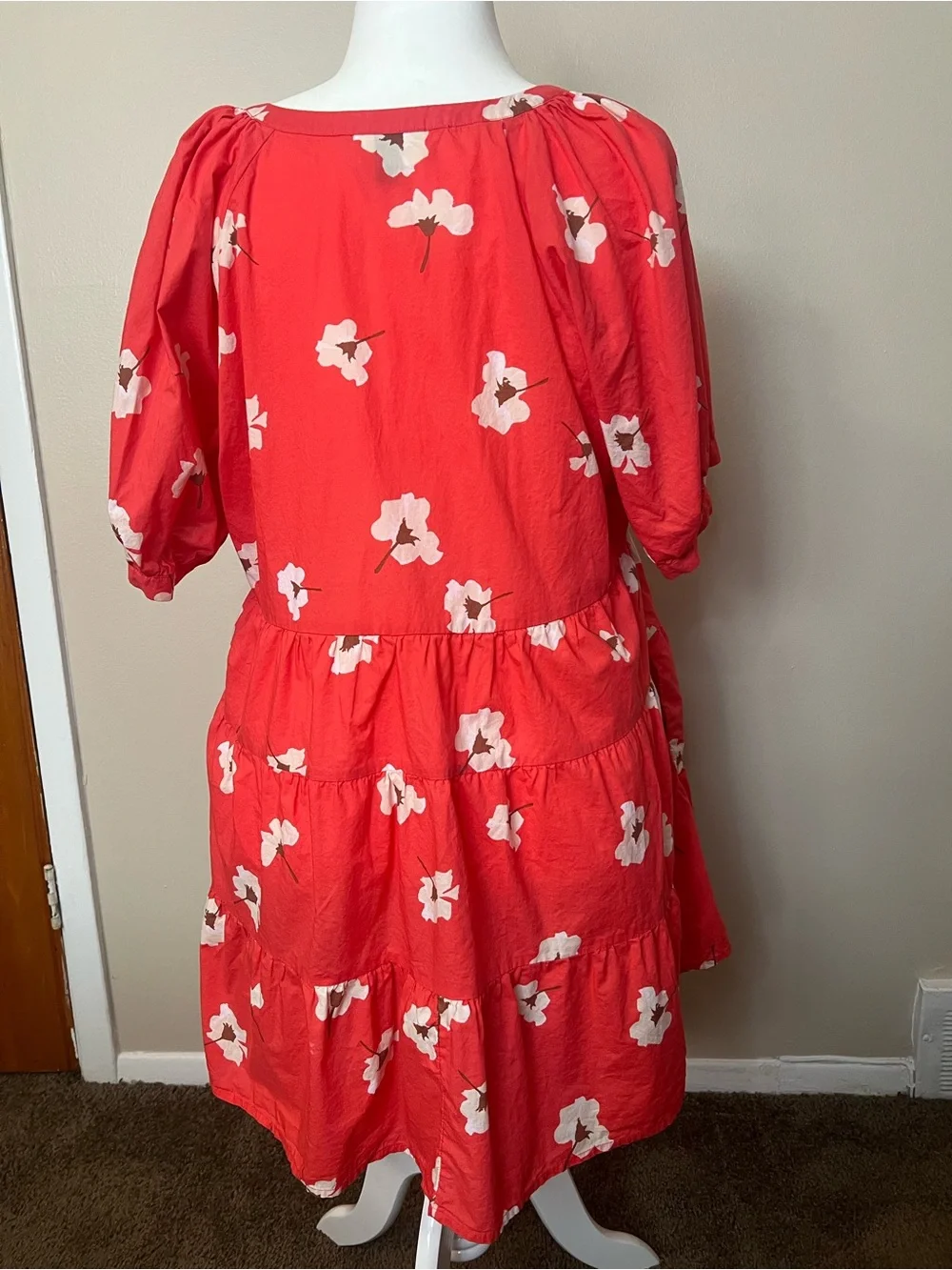 Universal Thread | Tops | Universal Thread Red Floral Vneck Babydoll ...